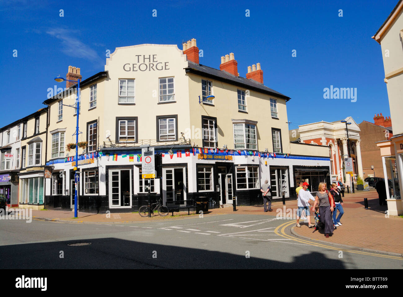 The George public house in the coastal resort town of Rhyl ...