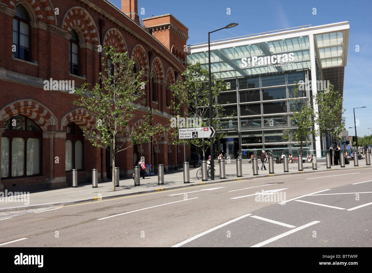 St Pancras International railway station, situated in and viewed from ...