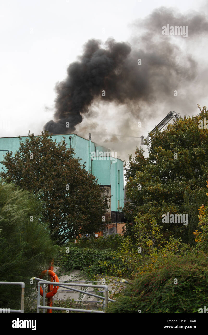 Disused building fire Chelmsford Essex Stock Photo - Alamy
