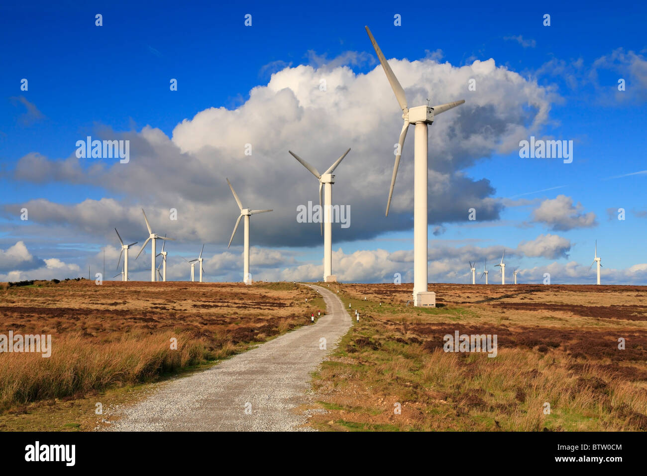 Wind turbine ovenden windfarm halifax hi-res stock photography and ...
