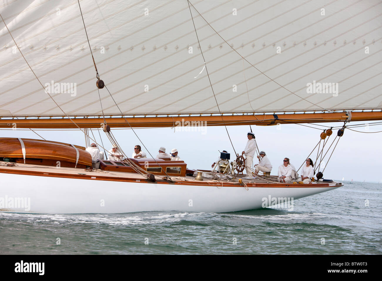 classic yachts racing in the Westward Cup, organised by the Royal Yacht ...