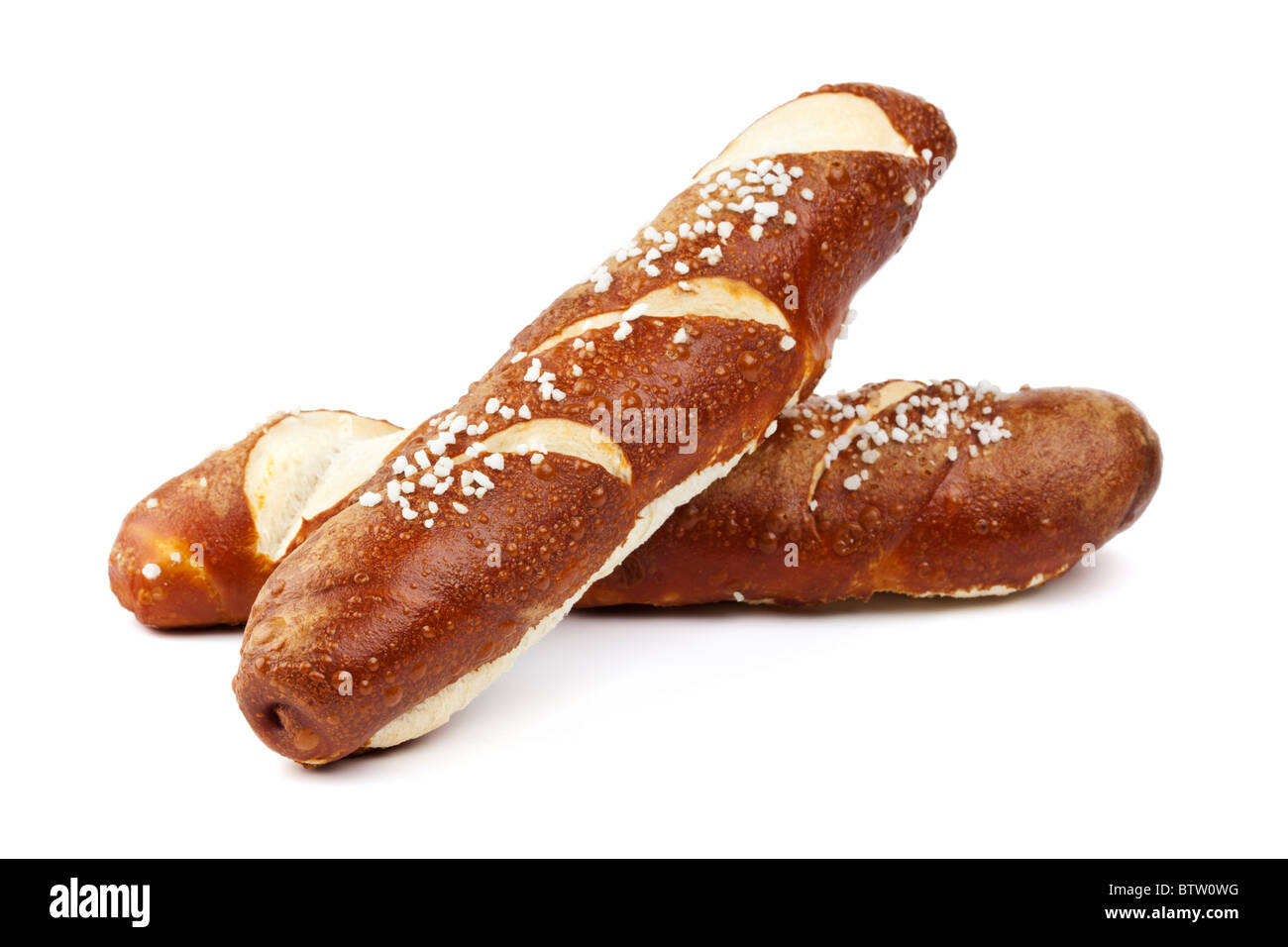 german lye sticks or buns isolated on white Stock Photo - Alamy