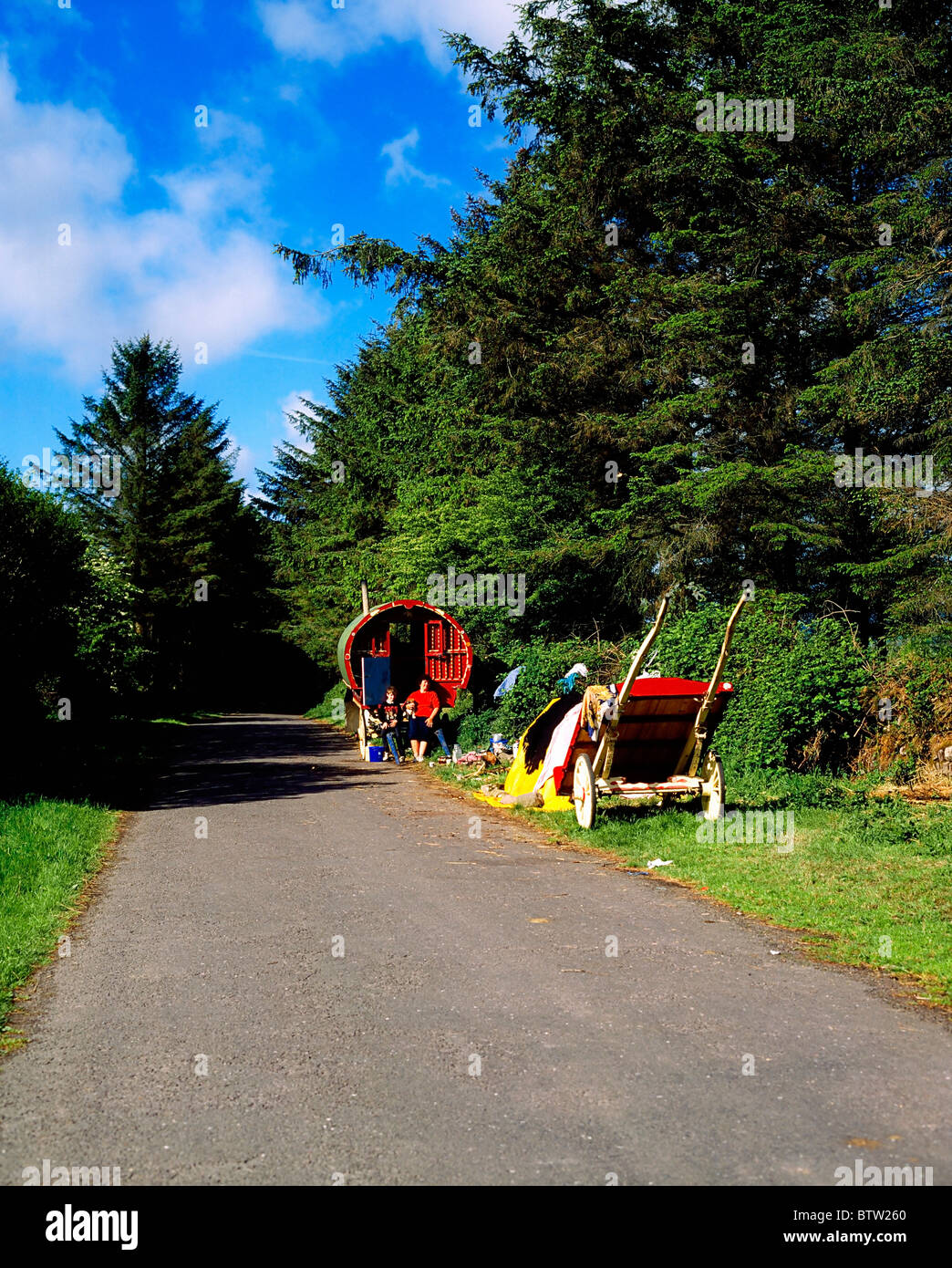 Gypsy Caravan, Ireland Stock Photo - Alamy