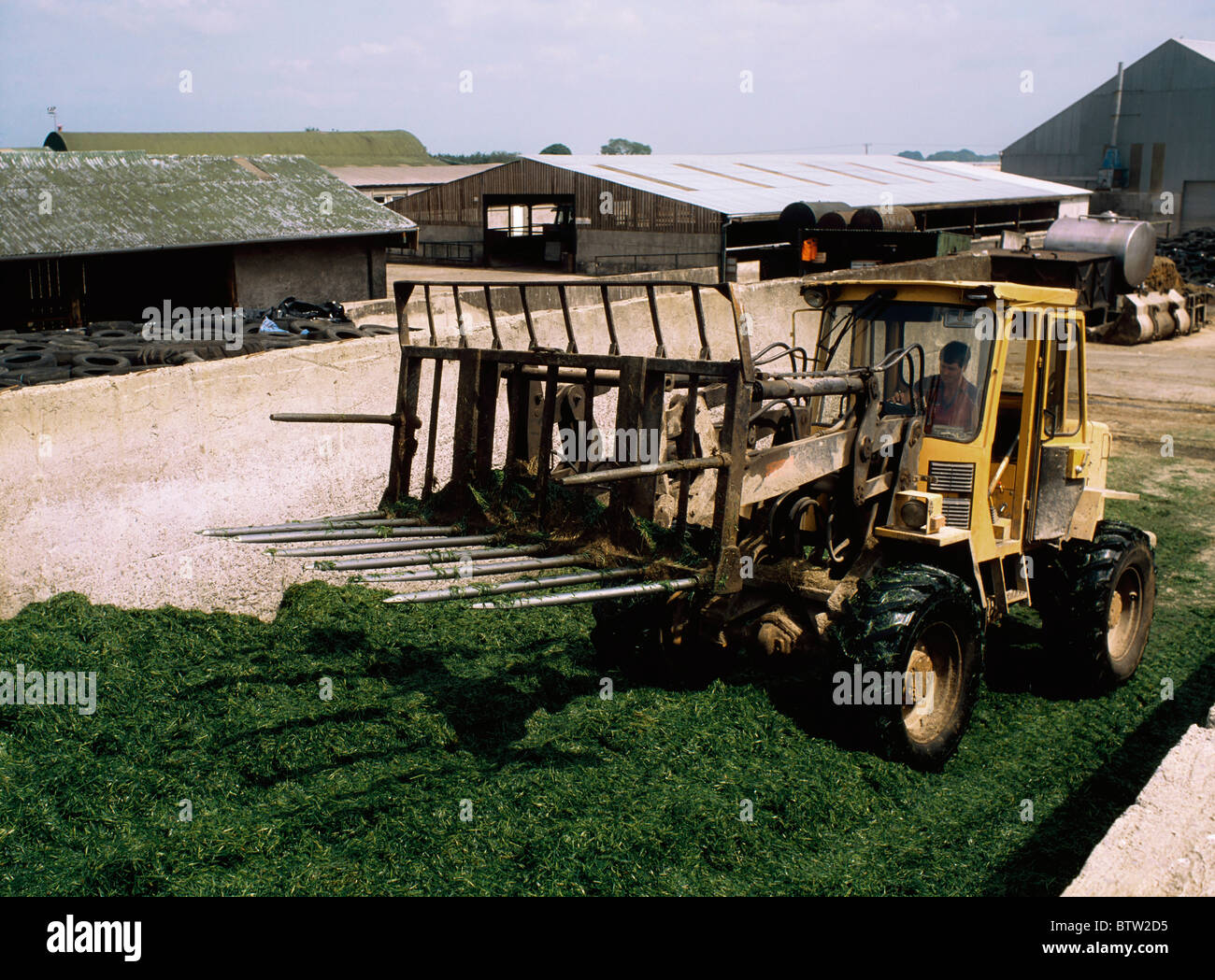 Silage Making, Ireland Stock Photo - Alamy