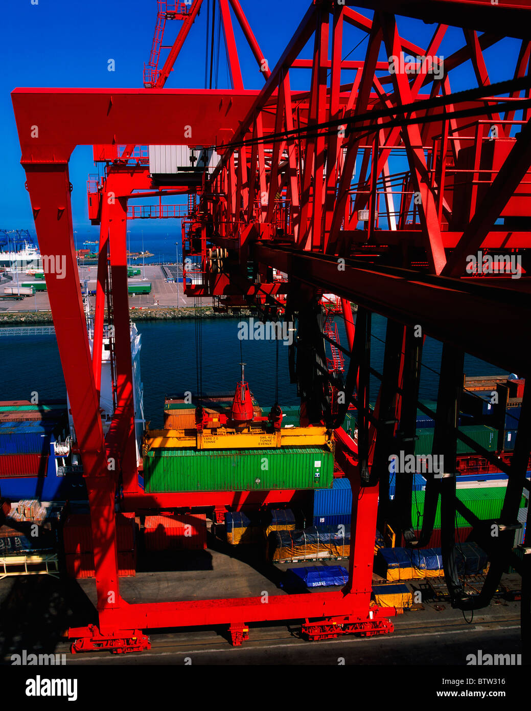 Ireland; Container Dock Stock Photo - Alamy