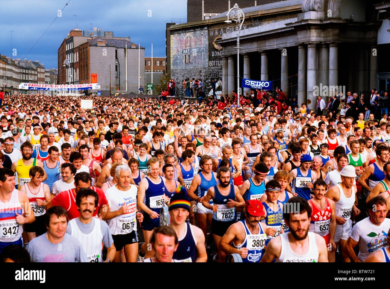 Dublin City Marathon, 1984, Dublin, Co Dublin, Ireland Stock Photo - Alamy
