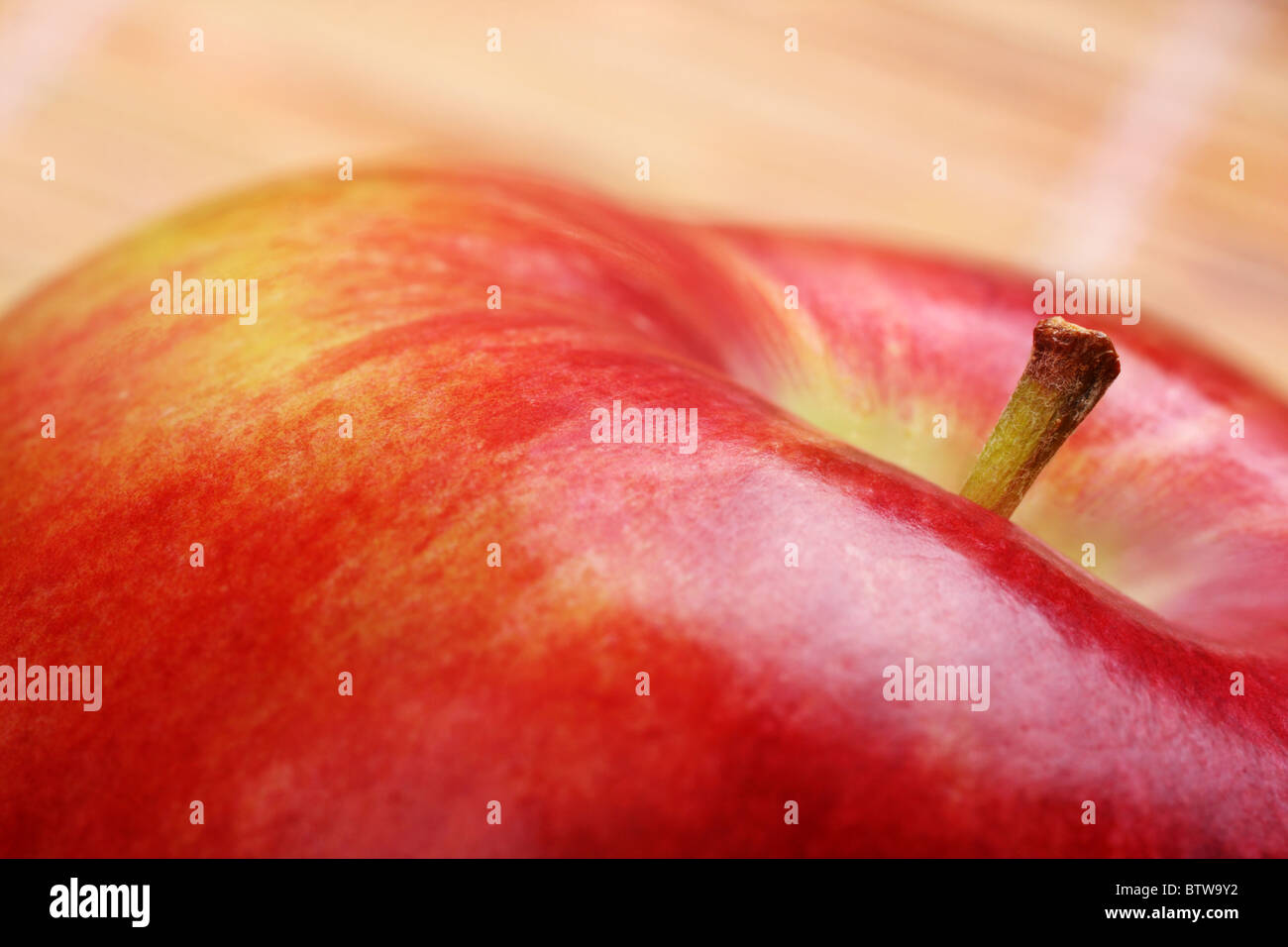 Apple with stalk hi-res stock photography and images - Alamy