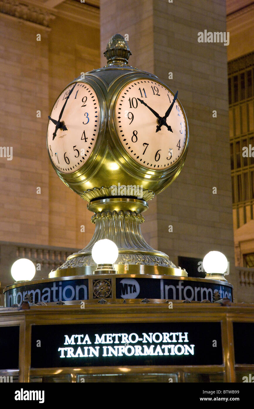 Grand Central Terminal clock, New York Stock Photo - Alamy