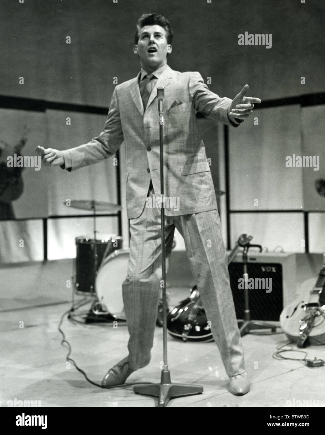 VINCE EAGER - UK rock singer in 1959 Stock Photo - Alamy