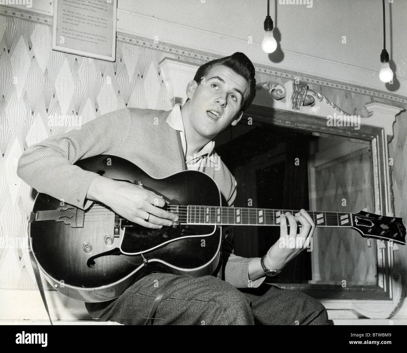 VINCE EAGER -UK rock singer in 1958 Stock Photo - Alamy