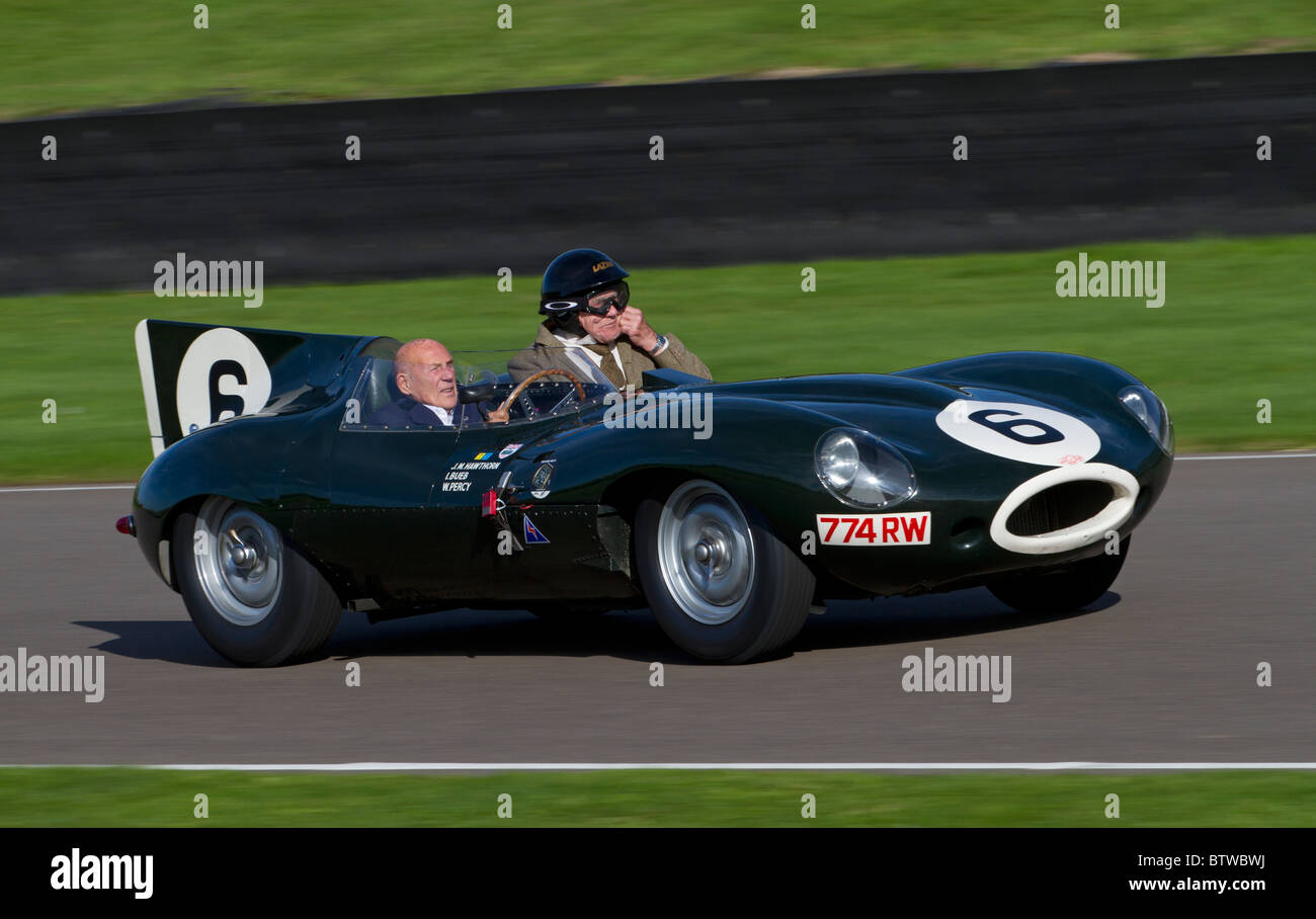 1955 Jaguar D-type, 774RW, winner of the '55 Le Mans, being driven by ...