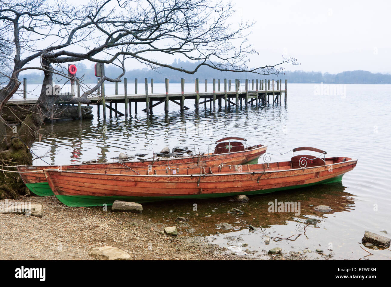 Brockhole Wooden Rowing Boats on Windermere Stock Photo - Alamy
