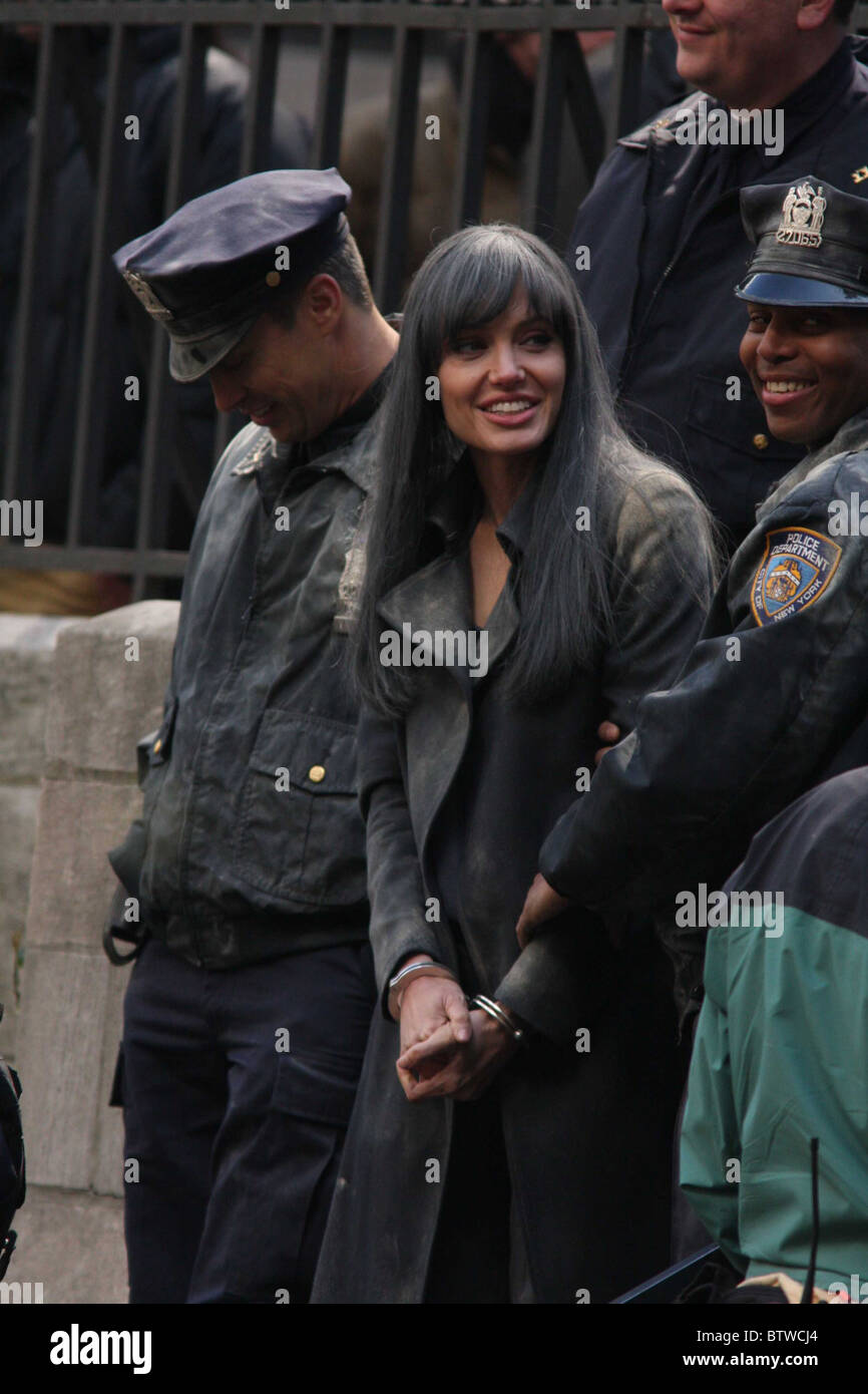 Angelina Jolie Films Scenes for SALT Stock Photo - Alamy