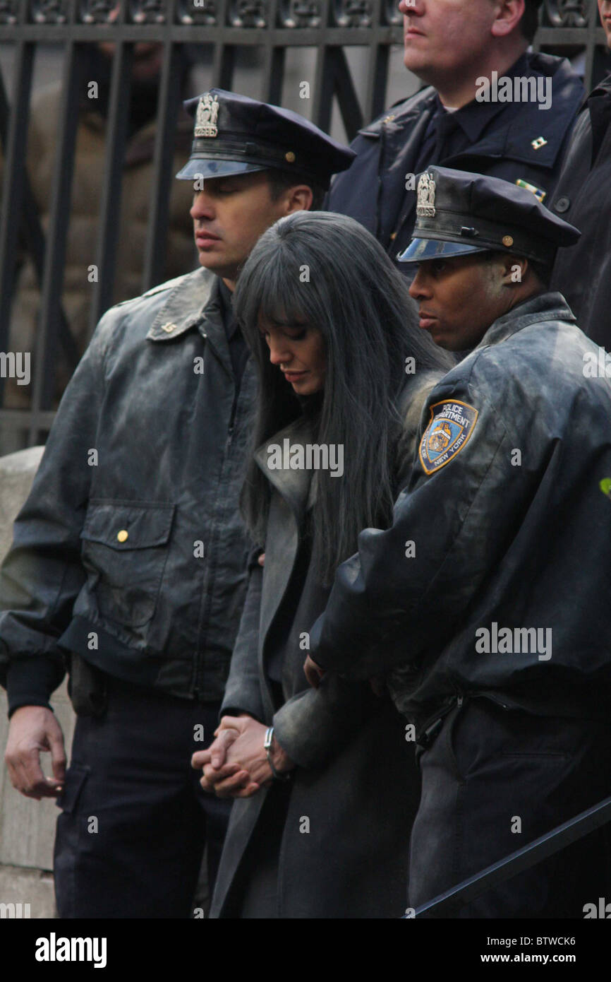 Angelina Jolie Films Scenes for SALT Stock Photo - Alamy