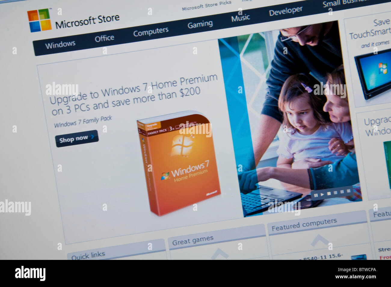 Microsoft Store website screen shot Stock Photo - Alamy