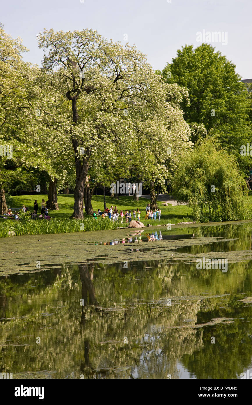 Harlem Meer in Central Park Stock Photo - Alamy