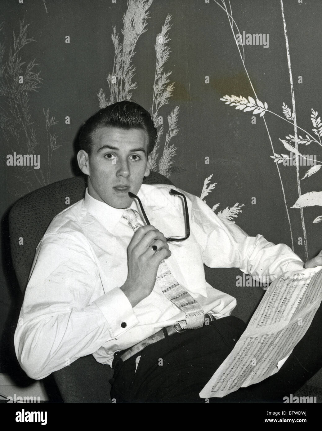 VINCE EAGER -UK rock singer in 1958 Stock Photo - Alamy