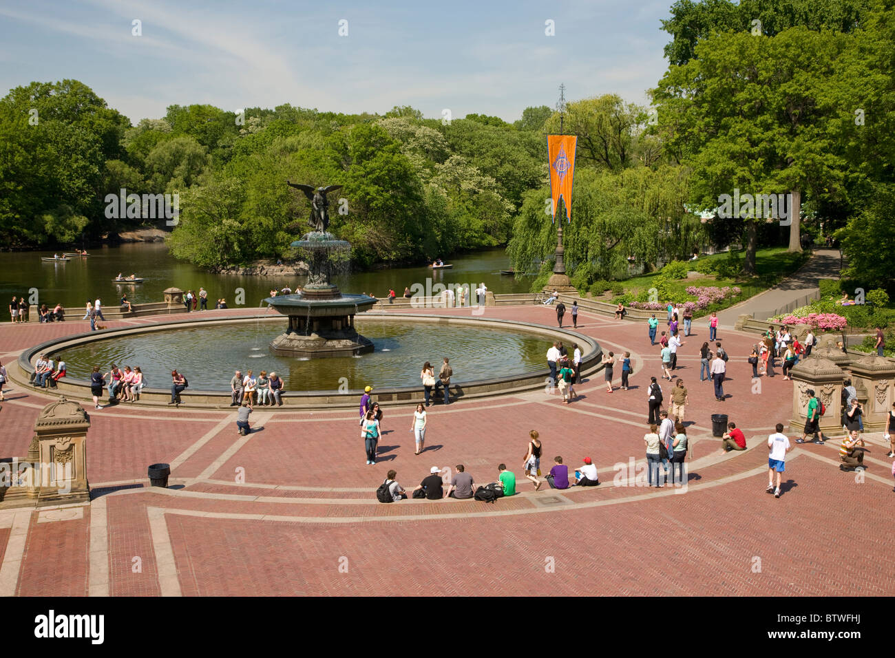 Bethesda Terrace in the Mid Park Quadrant in Central Park Stock Photo ...
