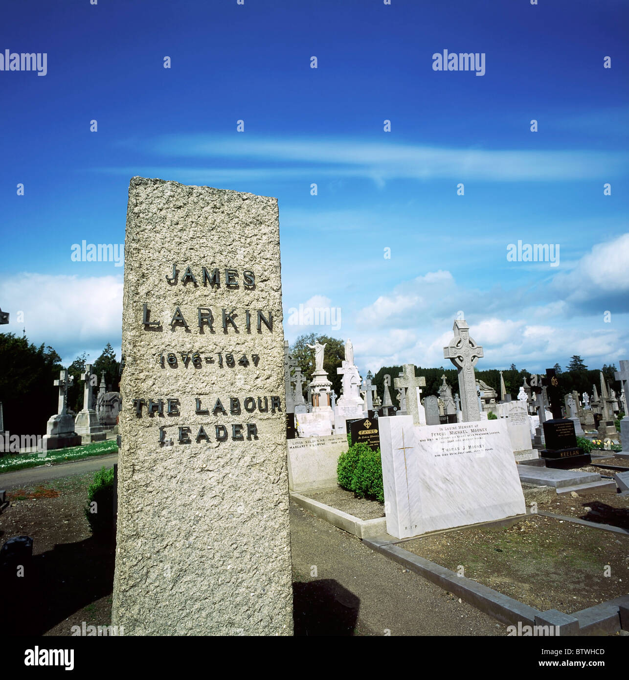 Headstone Of James Larkin,Co Dublin, Ireland, Irish Trade Union Leader ...