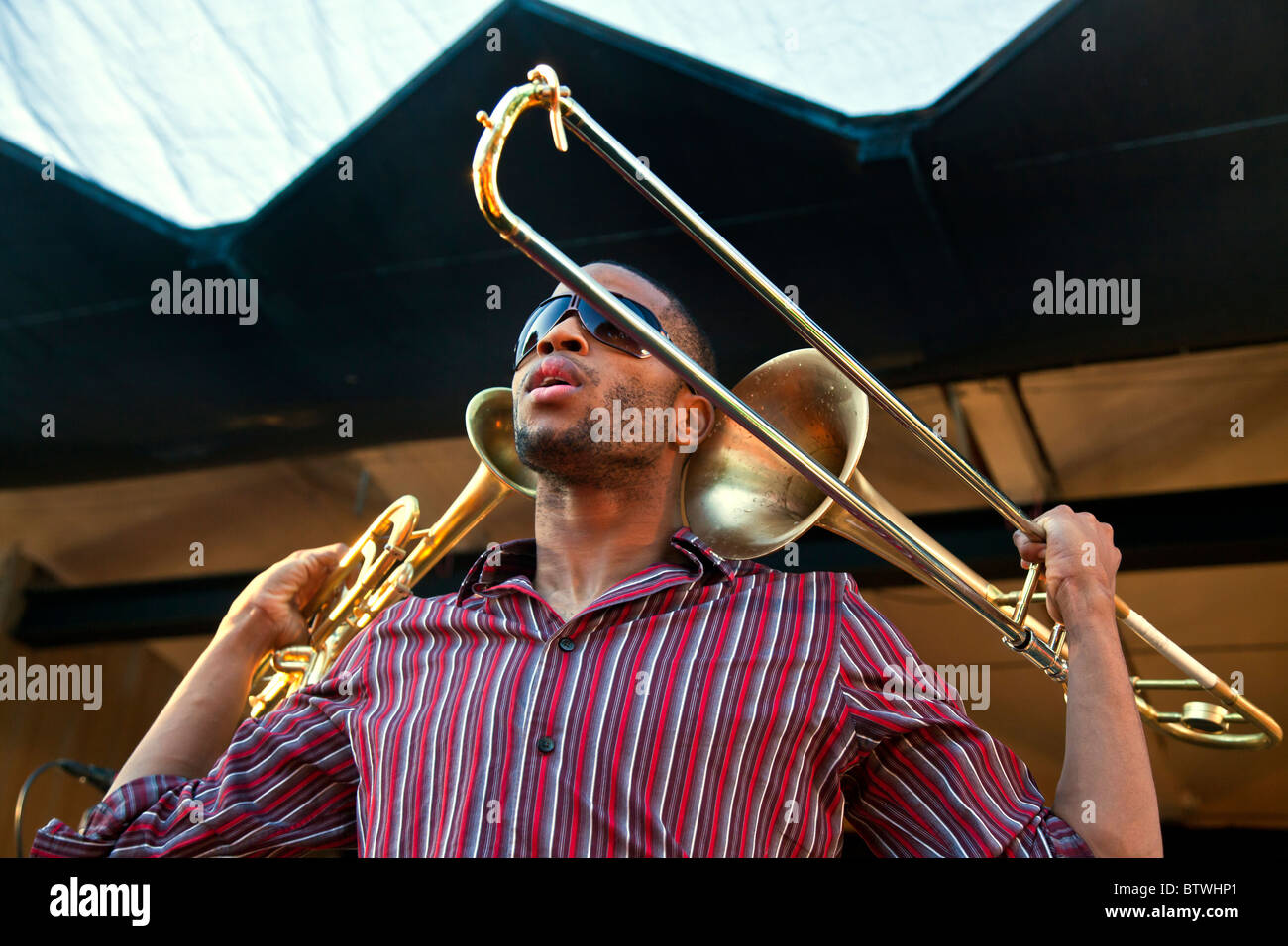 Trombone shorty hi-res stock photography and images - Alamy