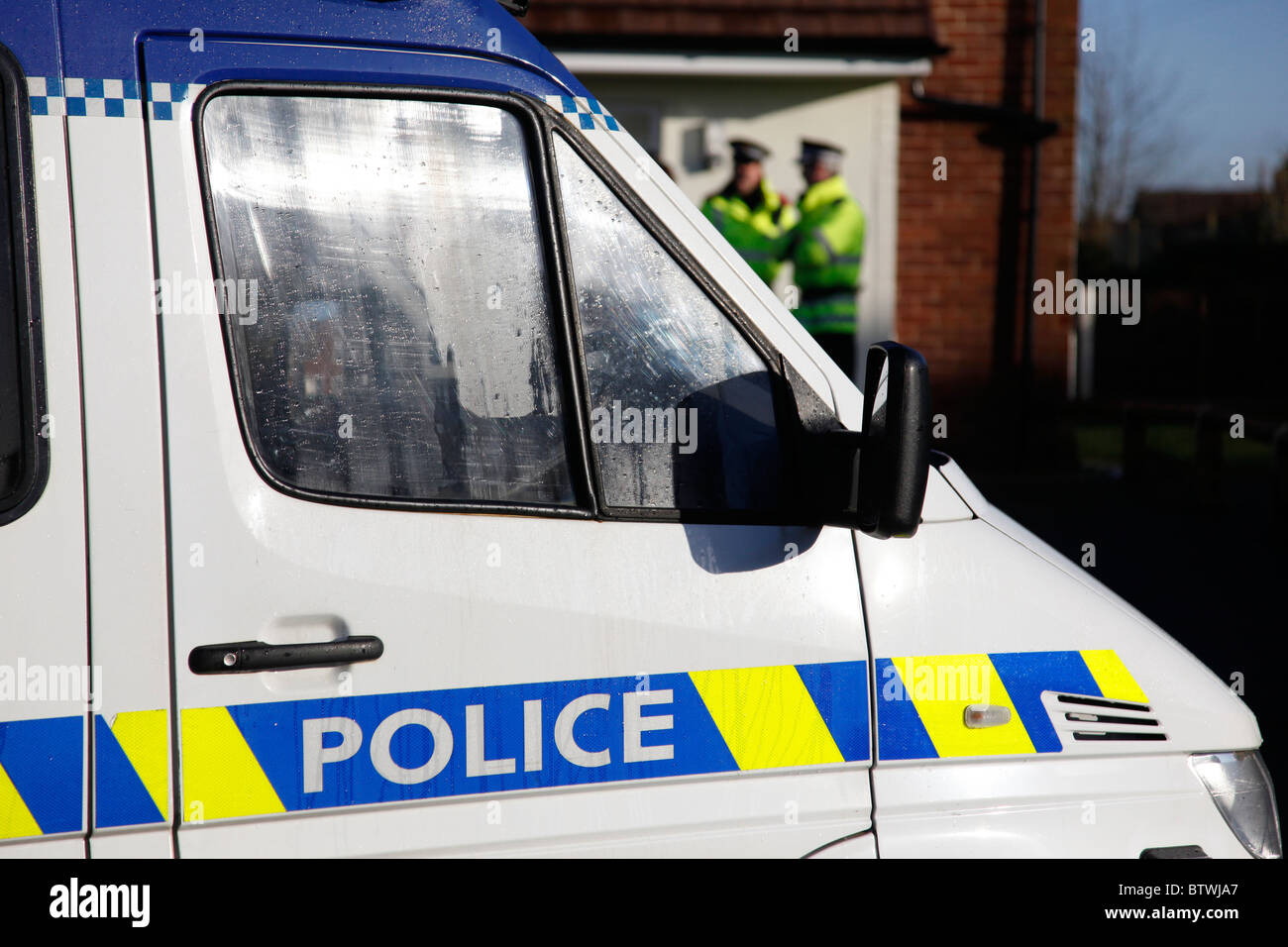 Police at work in the community, England Stock Photo - Alamy