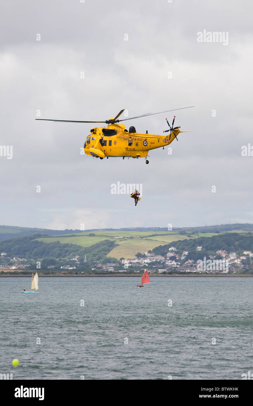RAF Sea King search and rescue helicopter demonstration at Appledore ...