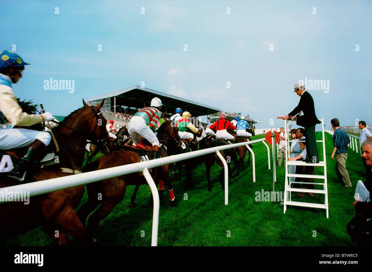 Horse racing races full length jockey jockeys horse silks helmet hi-res ...