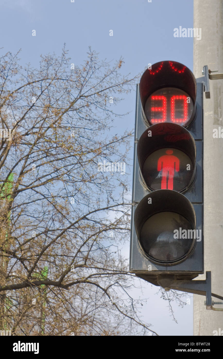 The traffic light is red hi-res stock photography and images - Alamy