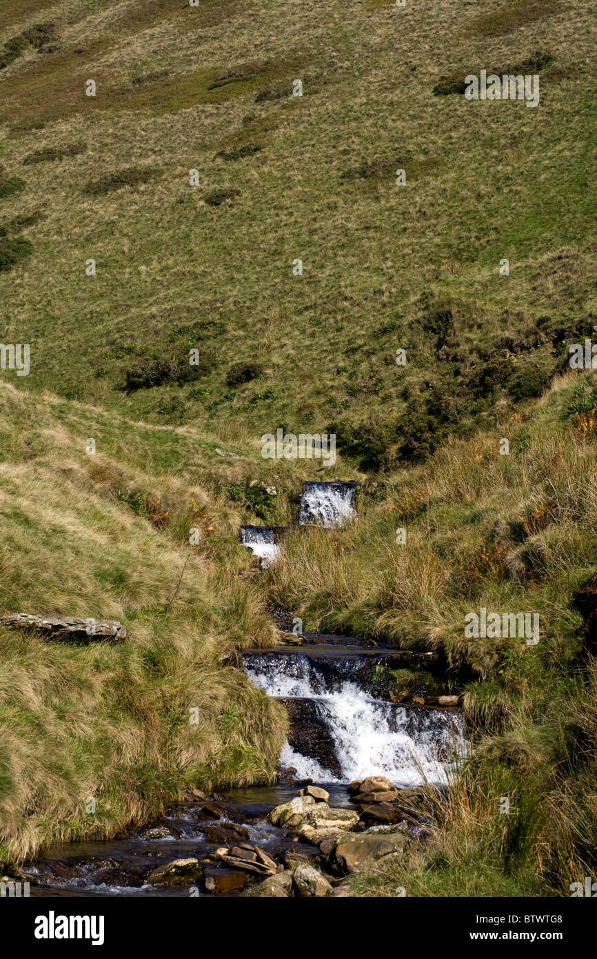 The River Noe flowing down From Edale Head at Jacob's Ladder Kinder ...