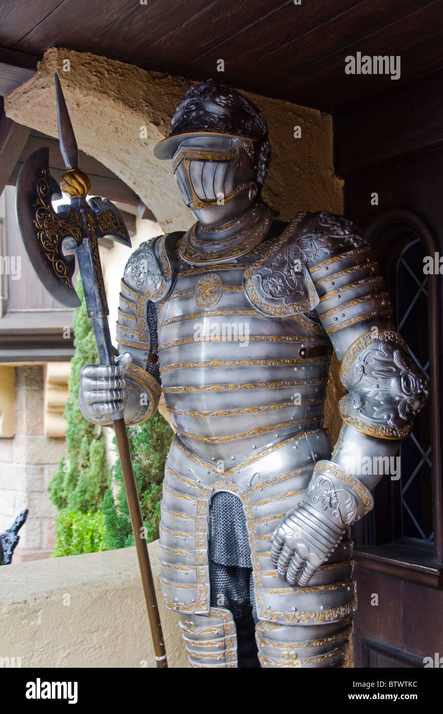 Knight at Disneyland Amusement Park in California USA Stock Photo - Alamy