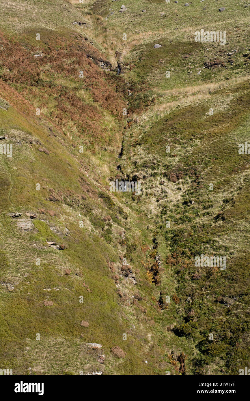 The River Noe flowing down From Edale Head at Jacob's Ladder Kinder ...