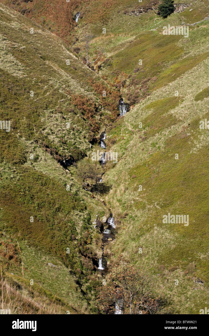 The River Noe flowing down From Edale Head at Jacob's Ladder Kinder ...