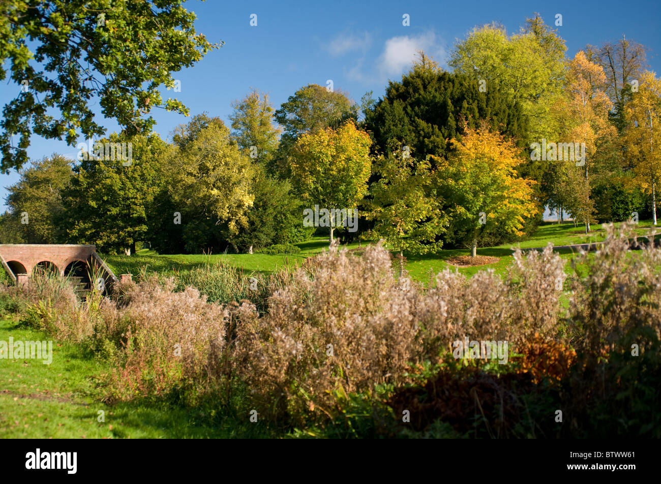 English Autumn Scene Stock Photo - Alamy