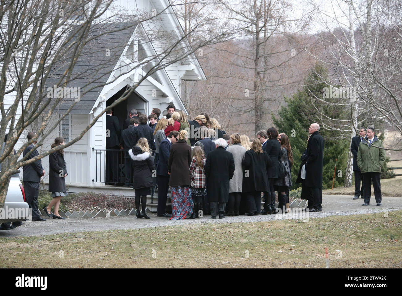 Natasha richardsons funeral hi-res stock photography and images - Alamy