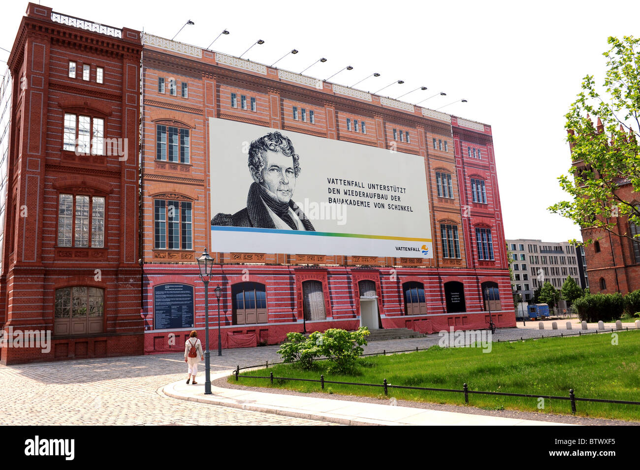 A camouflaged building site in Berlin Germany Deutschland Europe Stock ...