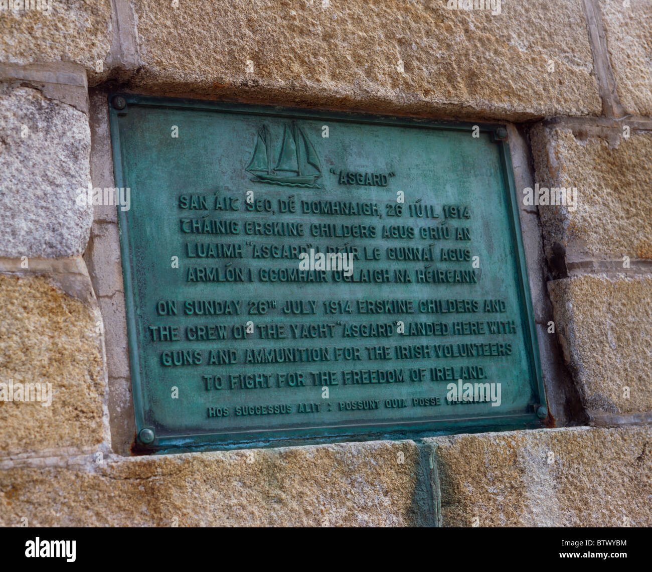 Plaque Installed As A Memorial To The Ascard's Historic Journey, Howth ...
