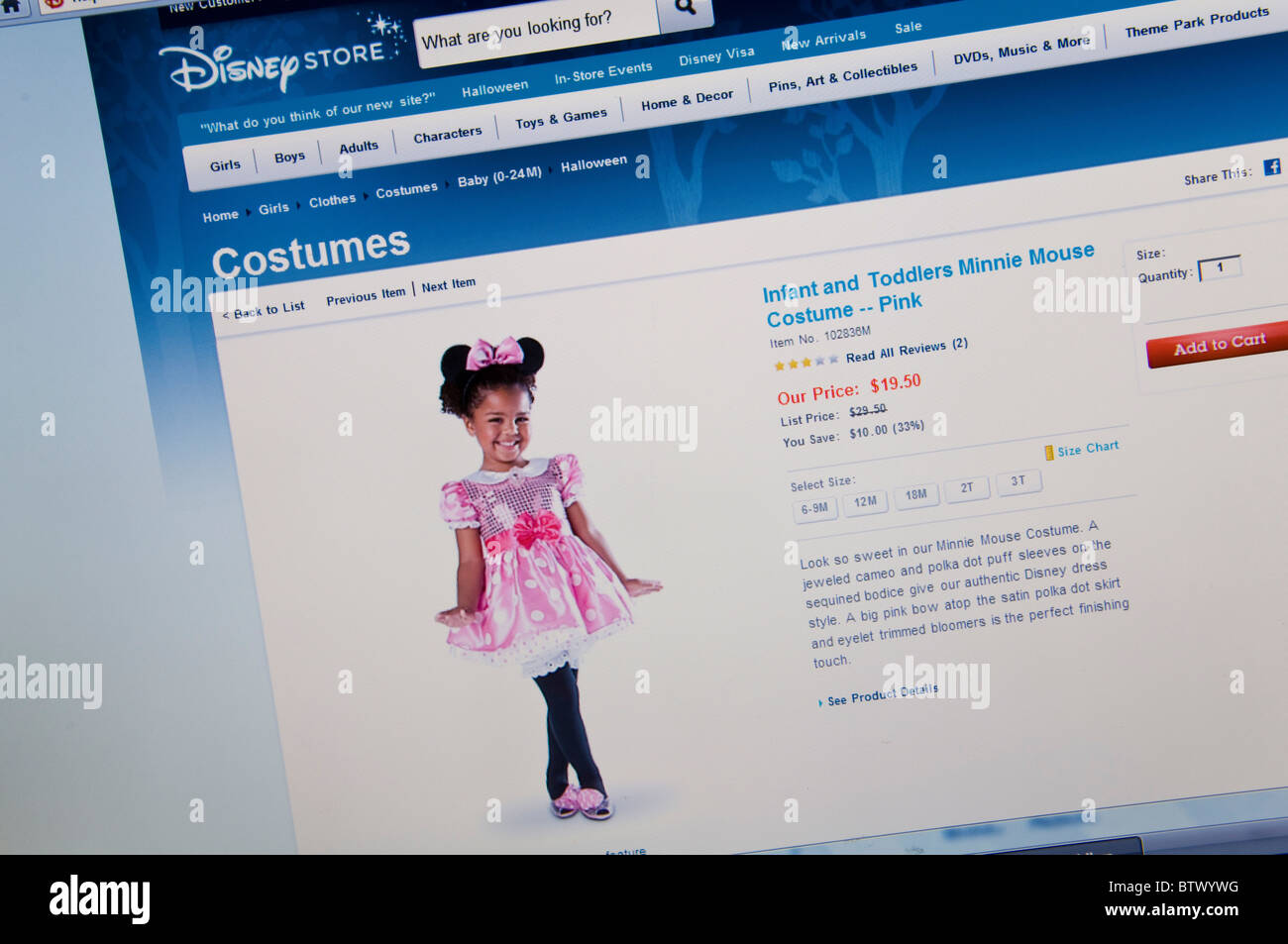 Halloween costume store website online Stock Photo - Alamy