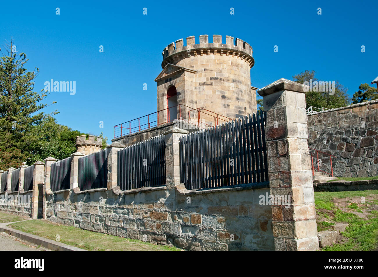 Guard Tower at Port Arthur Historic Site, Tasmania, Australia Stock ...