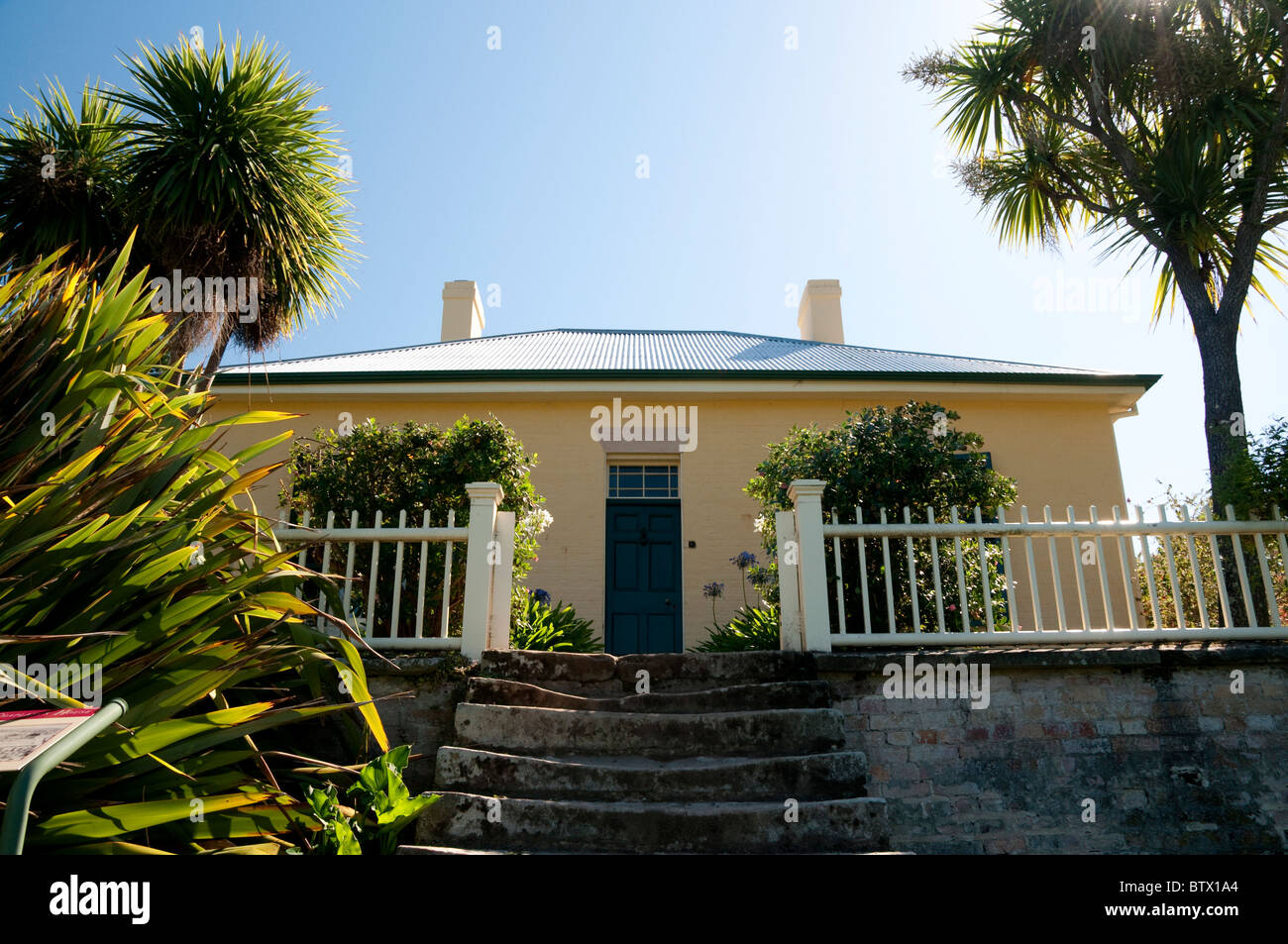 Chaplains House, Port Arthur Historic Site, Tasmania Australia Stock ...