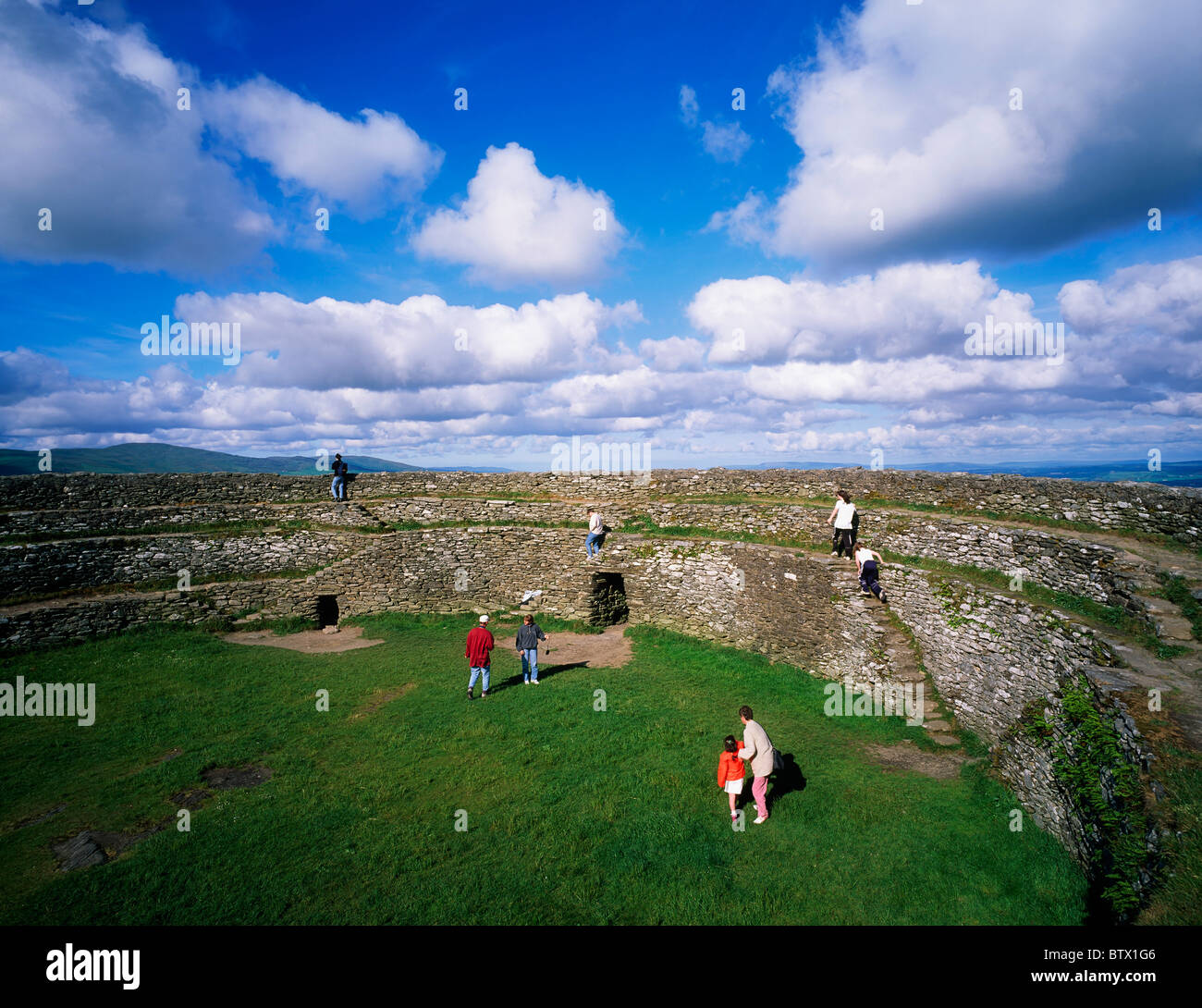 Grianan Of Aileach, Inishowen, Co Donegal, Ireland; Iron Age Stone ...