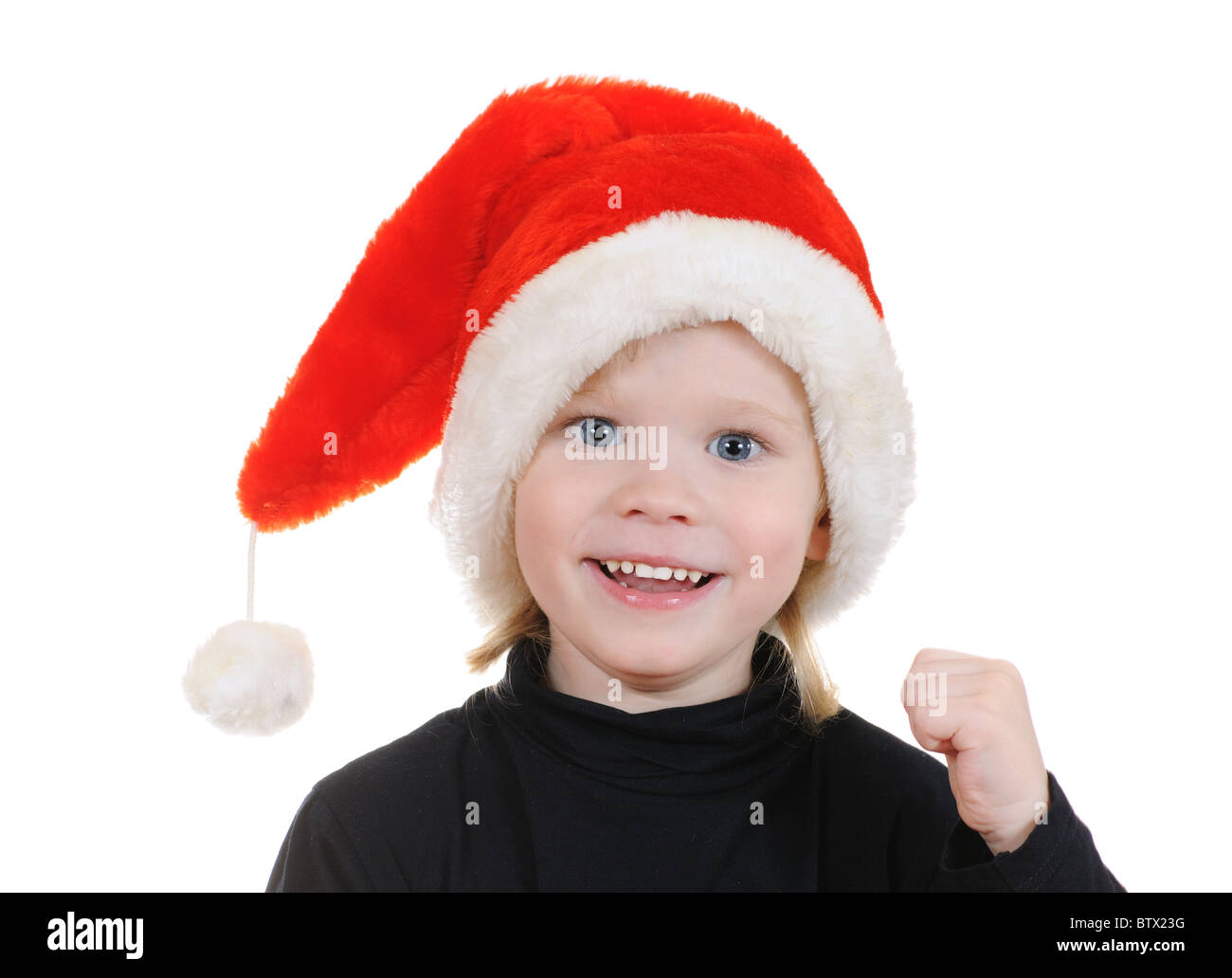 child as santa claus Stock Photo - Alamy