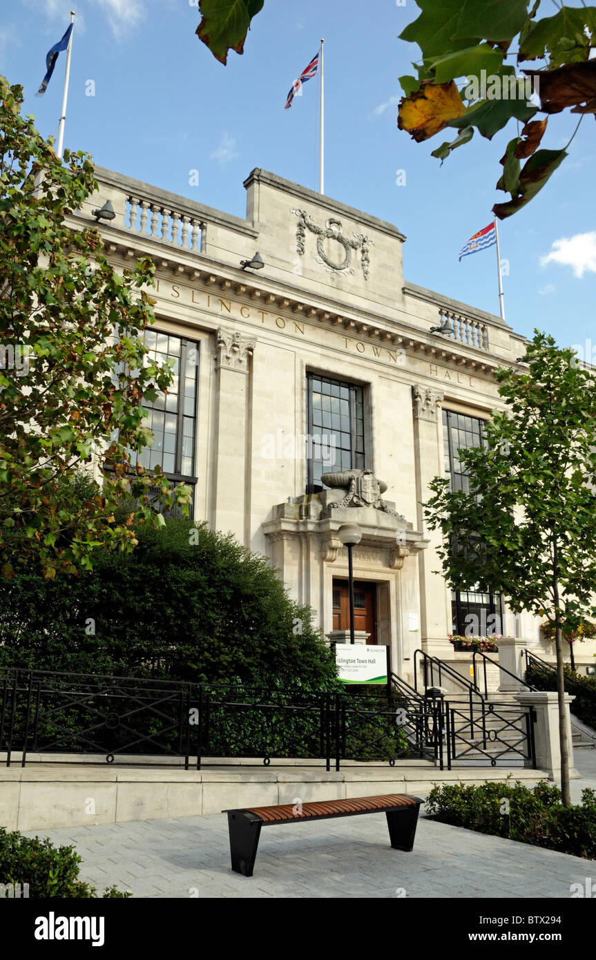 Islington Town Hall Upper Street London England UK Stock Photo - Alamy