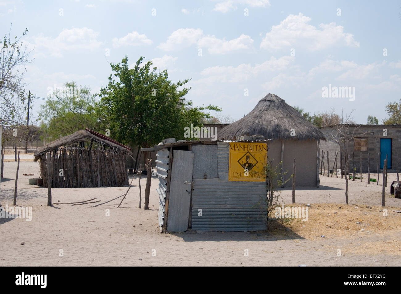 Incongruous advertising in Gweta, near the Makgadikgadi Pans Game ...