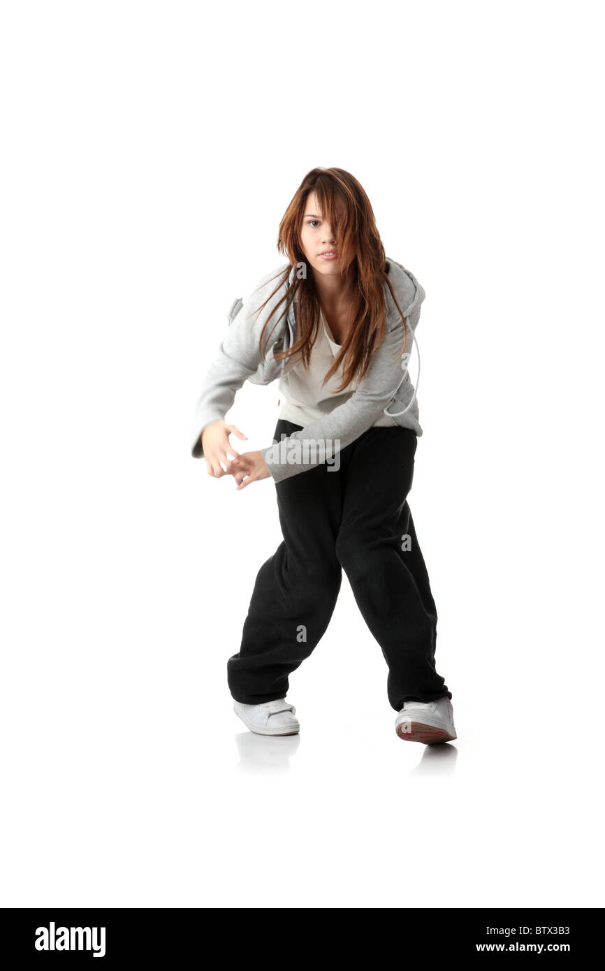 Young house dancer, isolated on white Stock Photo - Alamy
