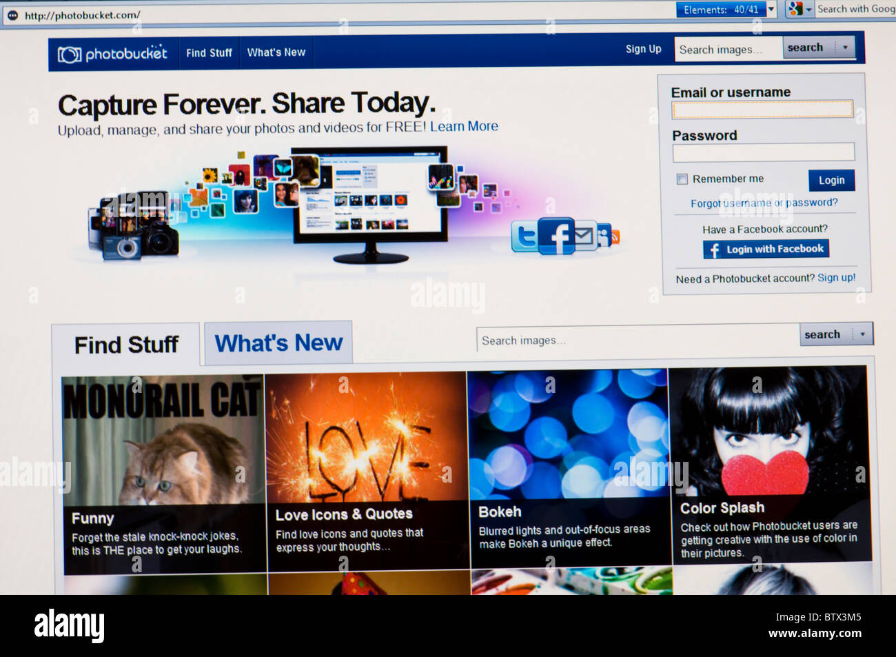 website screen shot Stock Photo - Alamy