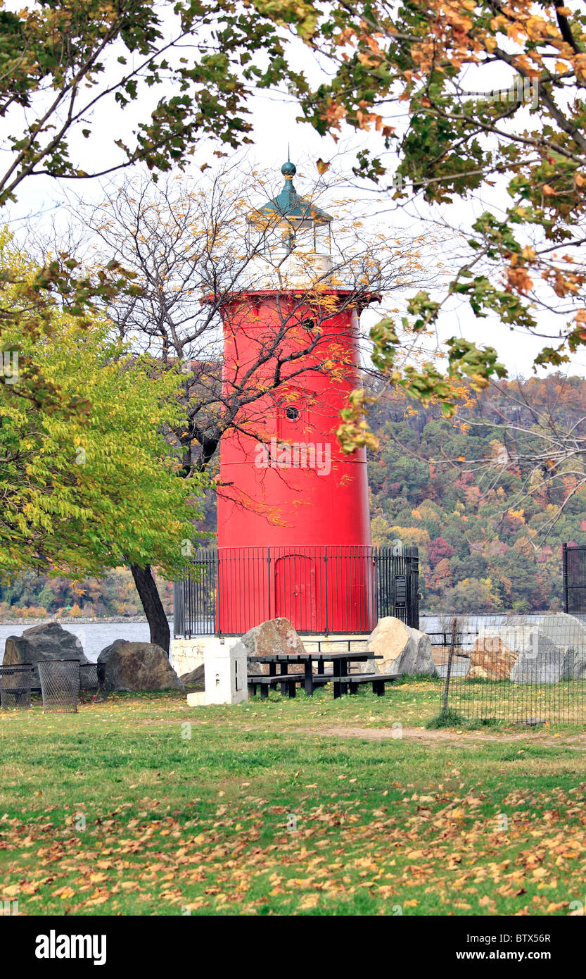 The Little Red Lighthouse on the Hudson River at the base of the New ...