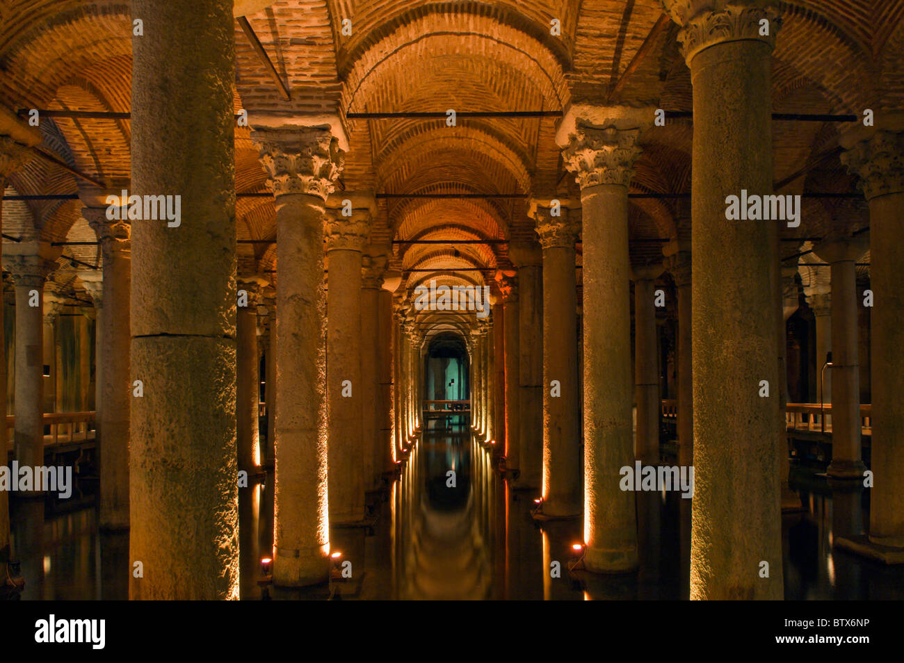 Underground cistern, Basilica, Istanbul Turkey Stock Photo - Alamy