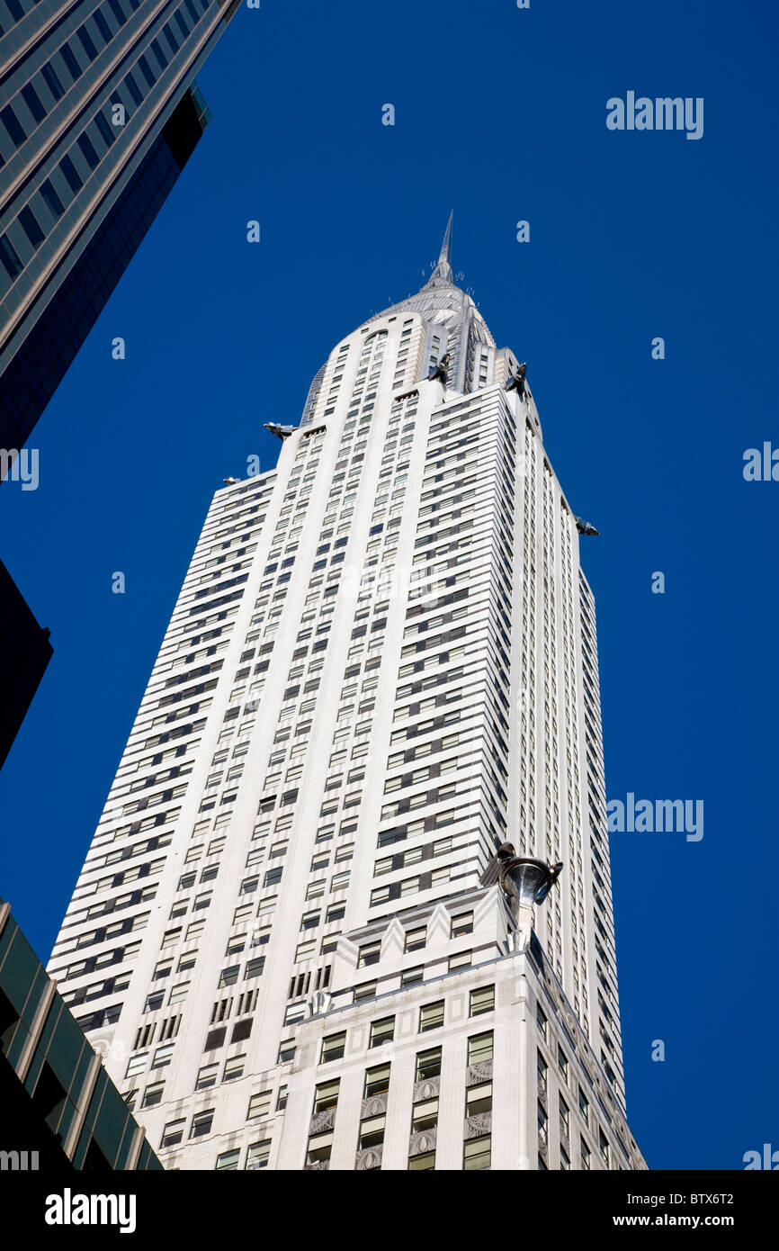 Chrysler building steel spire blue hi-res stock photography and images ...
