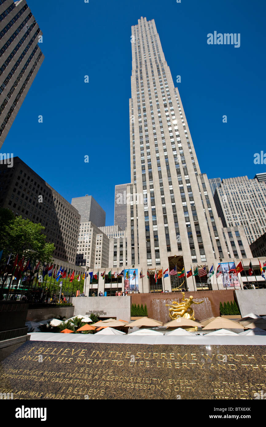 Rockefeller concourse hi-res stock photography and images - Alamy