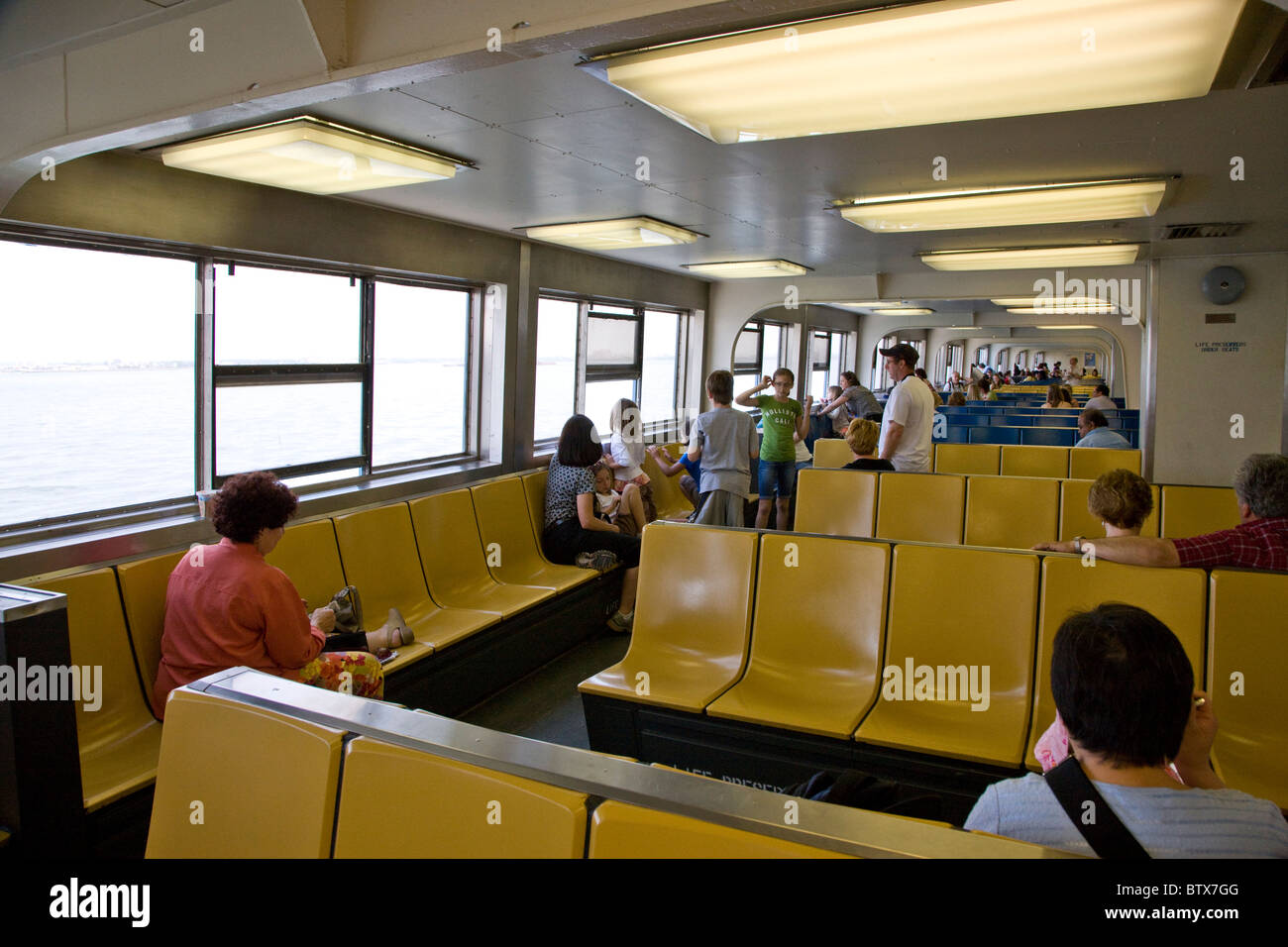 Staten Island Ferry Inside Interior Cabin Staten Island Ferry Staten